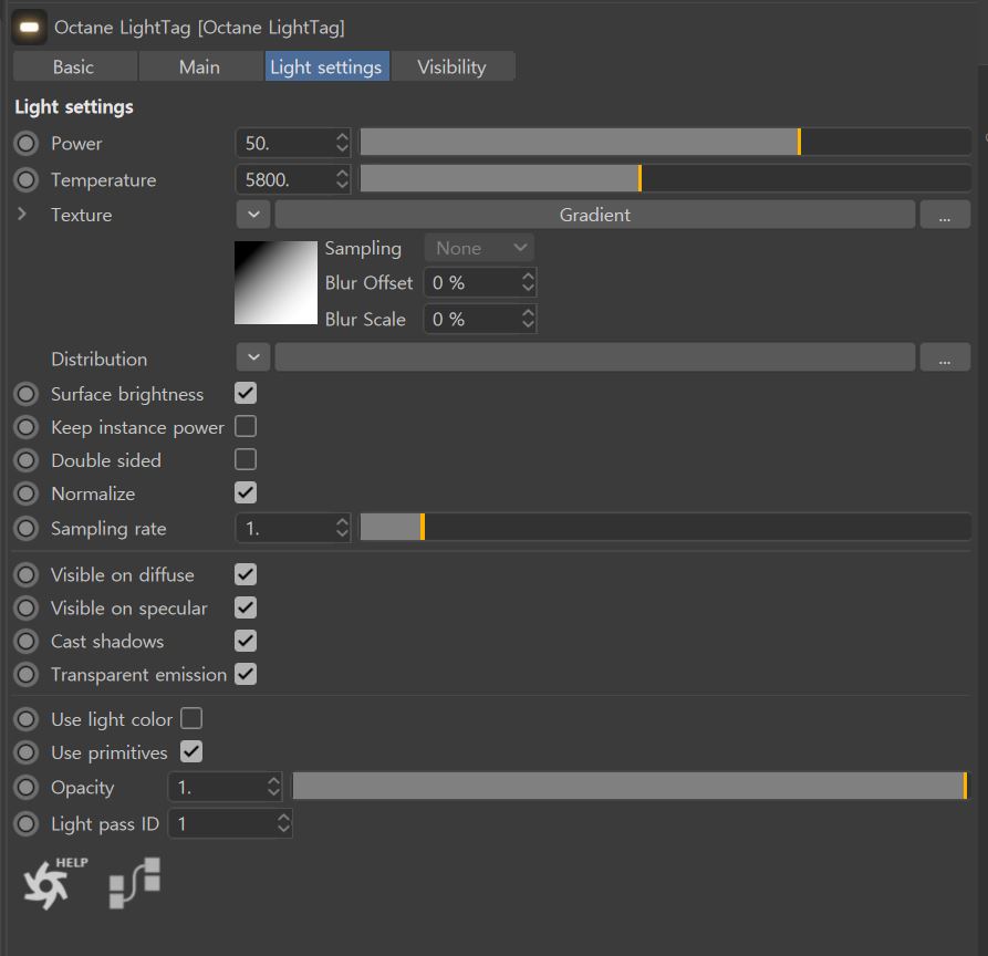 CINEMA 4D 한국 유저그룹 - 레드시프트 라이트에 c4d gradient를 사용할 수 없나요?