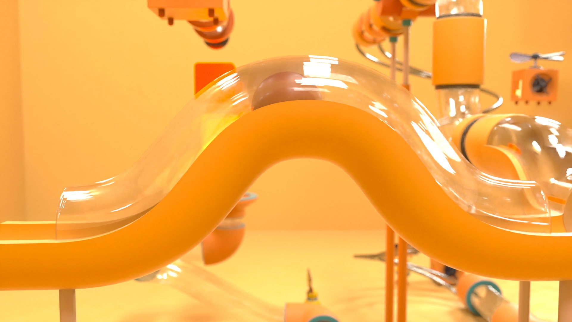 CINEMA 4D 한국 유저그룹 - simulation tag 연습작