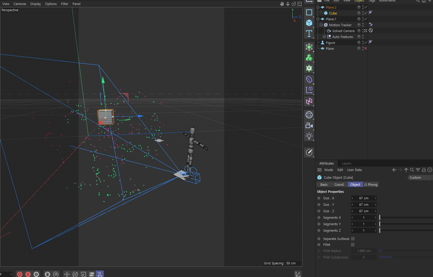 CINEMA 4D 한국 유저그룹 - Motion Tracker 페어런츠가 이상하게 됩니다 ㅠ