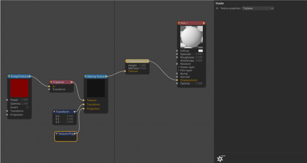 CINEMA 4D 한국 유저그룹 - octane_dismap_triplaner 관련하여 질문올립니다.