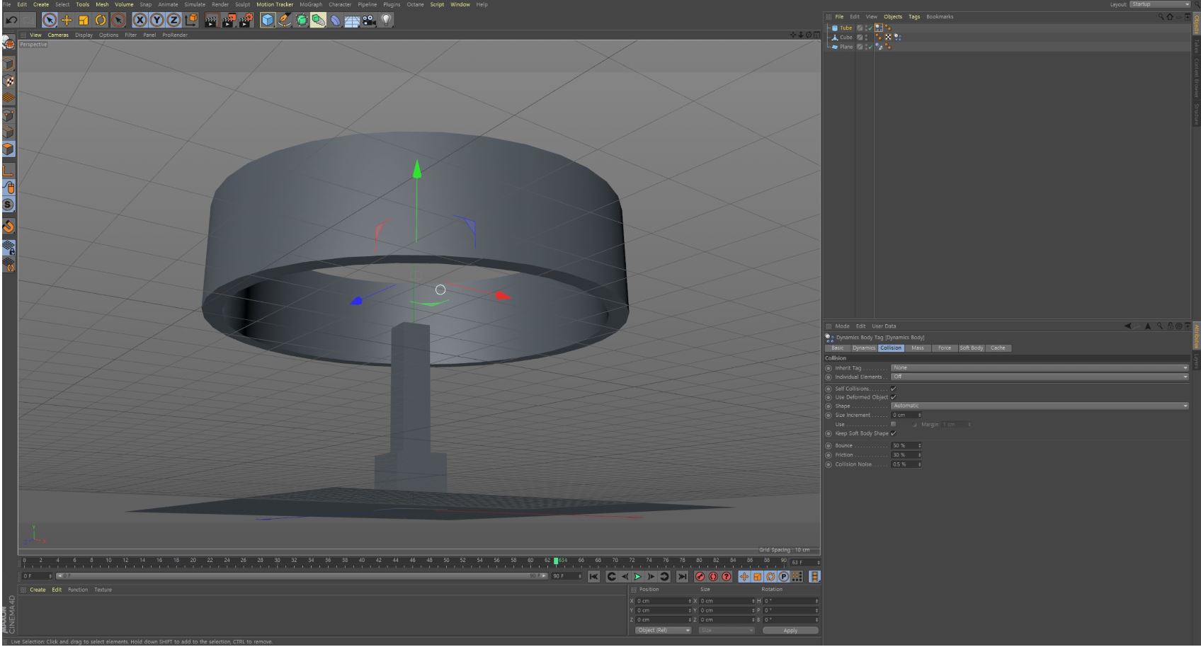 CINEMA 4D 한국 유저그룹 - 안녕하세요 rigid body / collider body 에대해 질문이 있습니다